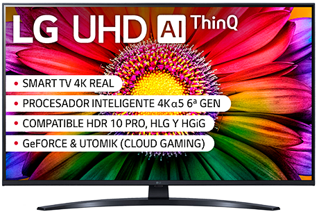 Comprar LG Smart TV 43" UR81006LJ negro - Movistar